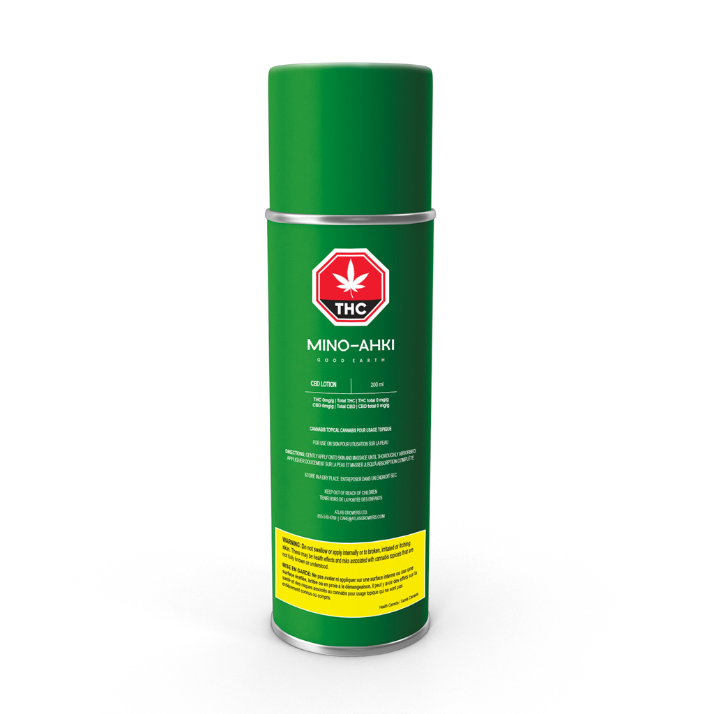 Mino-Ahki - Traditional Sweetgrass CBD Lotion - Blend - 200ml | The Nug Co